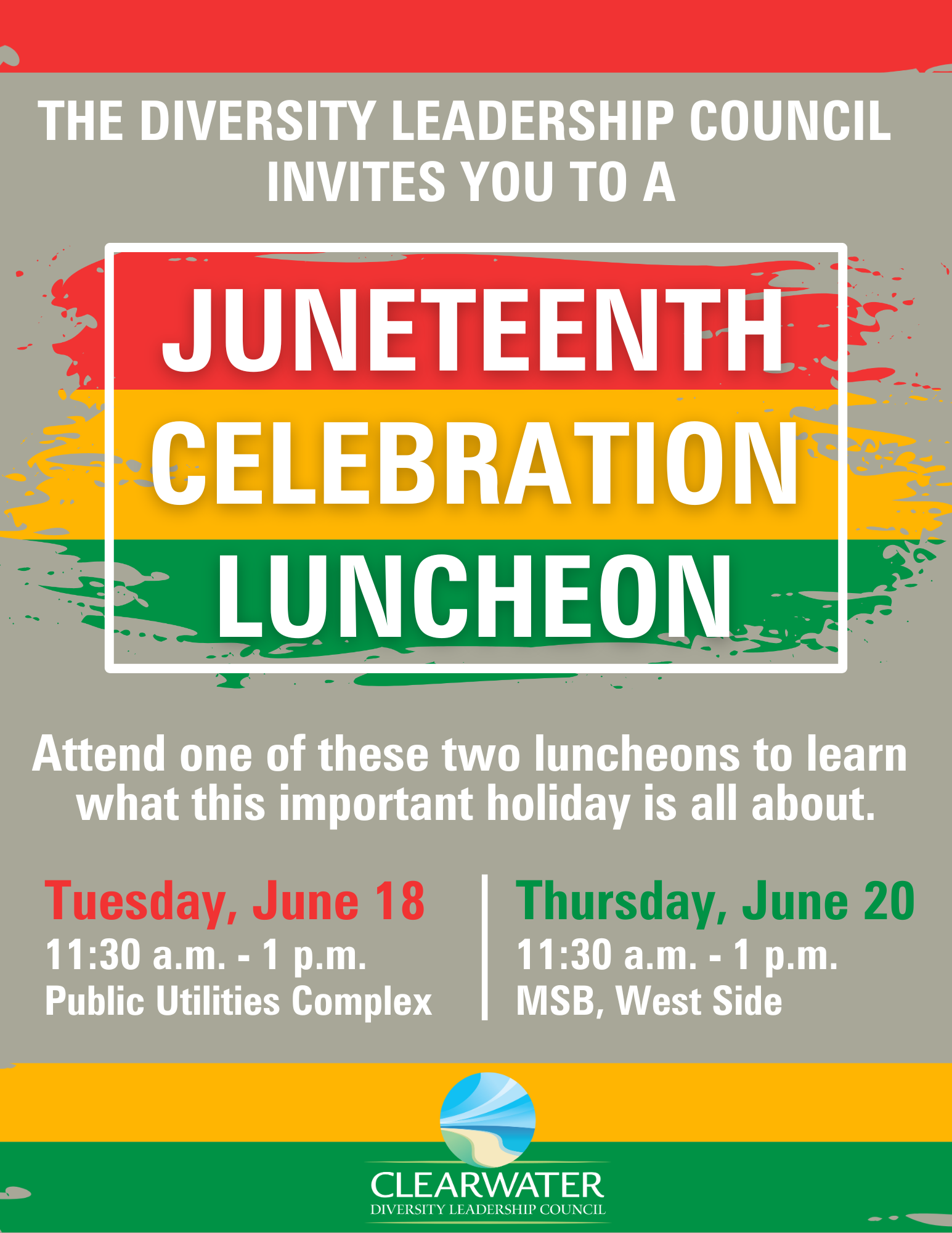 Juneteenth Celebration Luncheon - June 18 & 20, 2024