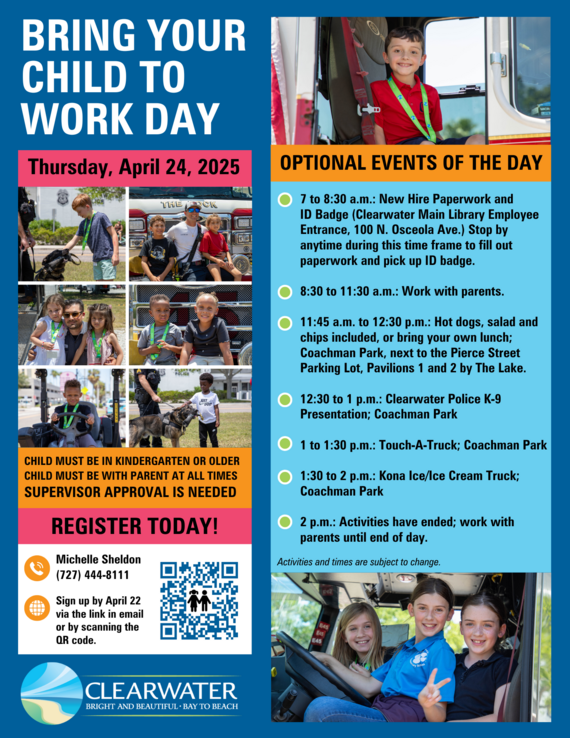 Bring Your Child To Work Day - Thursday, April 24