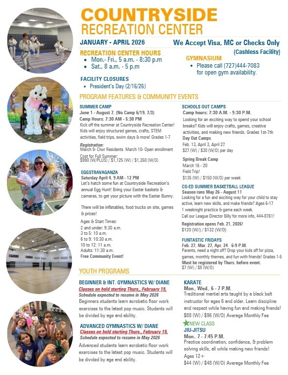 Countryside Recreation Center | February 2026 Newsletter