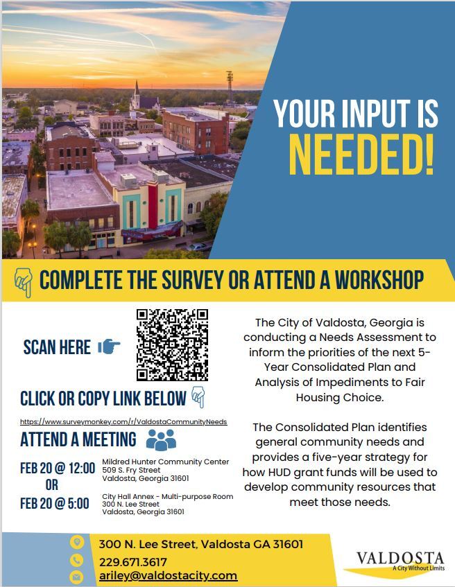 Your input is needed!