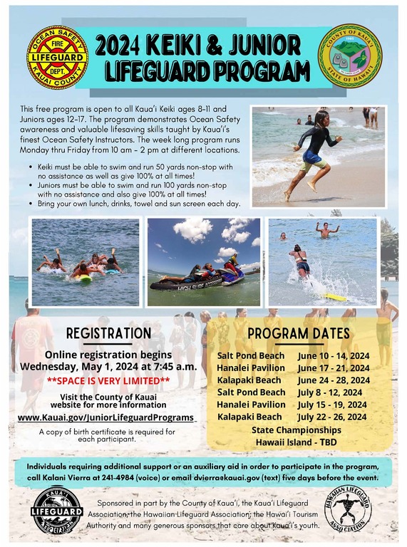 NR 04-16-24 (Registration starts May 1 for Keiki and Junior Lifeguard ...