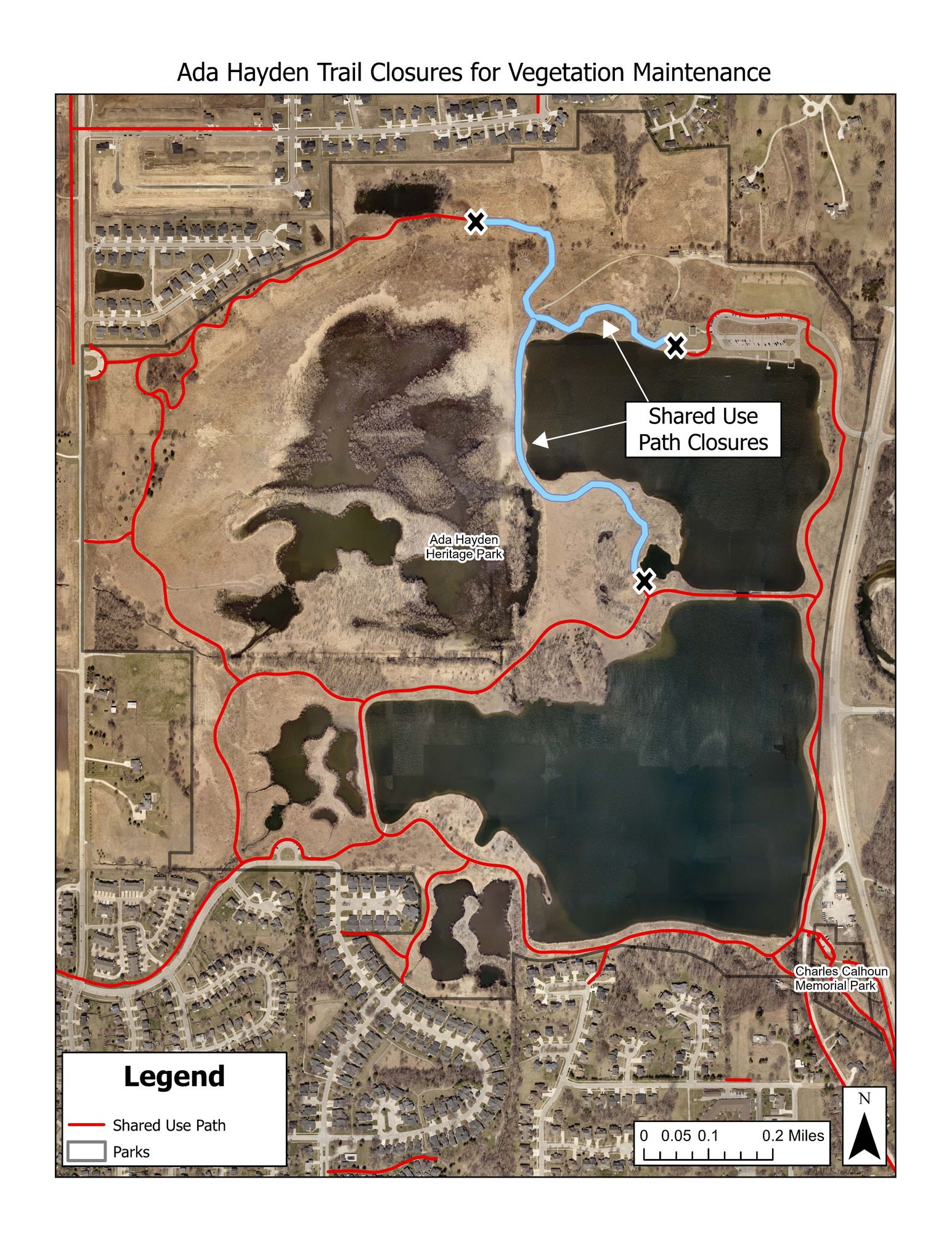 Ada Hayden Trail Closures Begin Monday