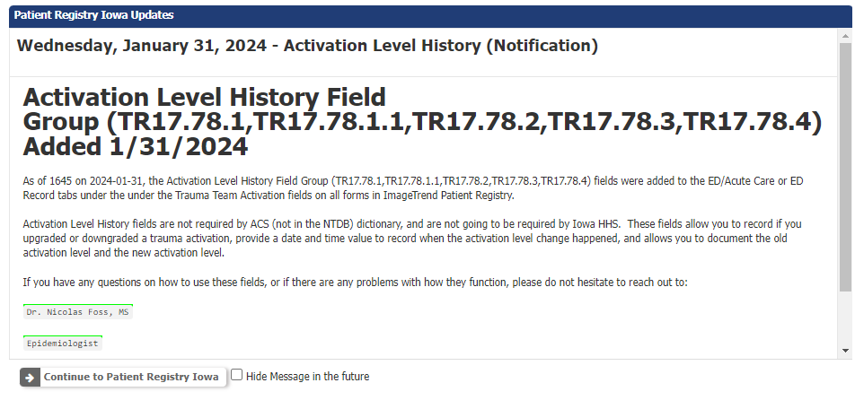 February Trauma Bulletin