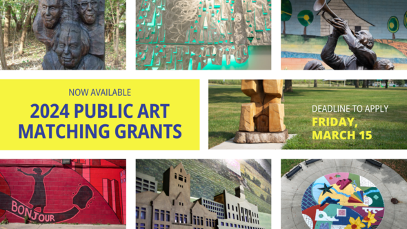 Public Art Matching Grant Program: Now accepting applications for 2024