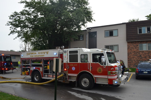 Iowa City Fire Department responds to residential fire