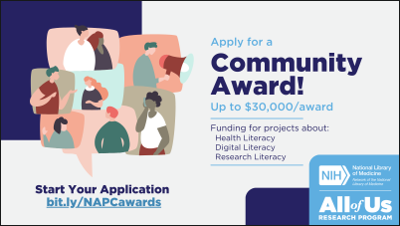 NNLM All of Us Program: Free Programming Kits, NAPC Community Awards ...