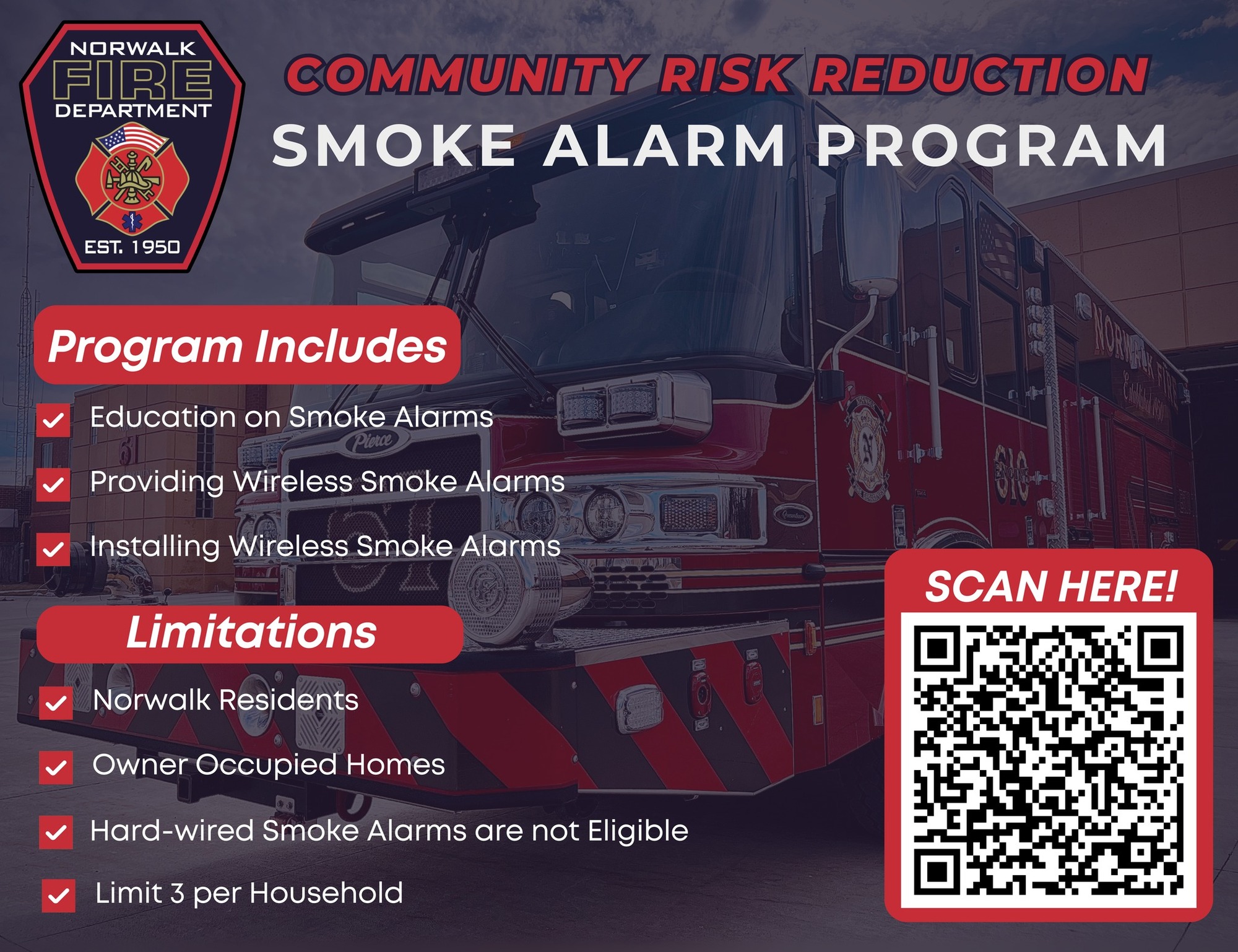 Community Risk Reduction. Smoke Alarm Program!