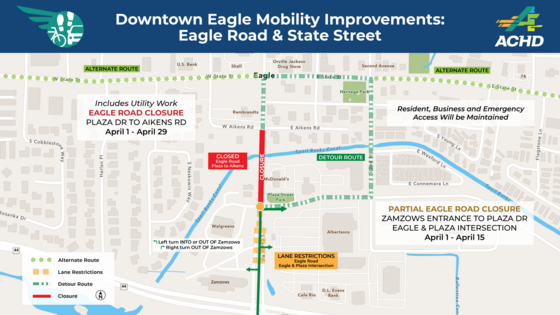 Downtown Eagle Mobility Improvements: Weekly Business Meeting Update