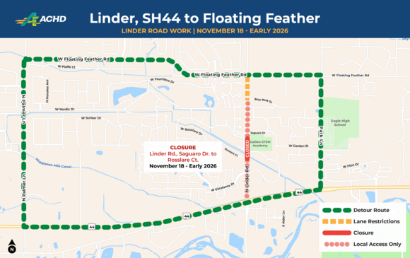 TRAFFIC ADVISORY: Linder Road Closure