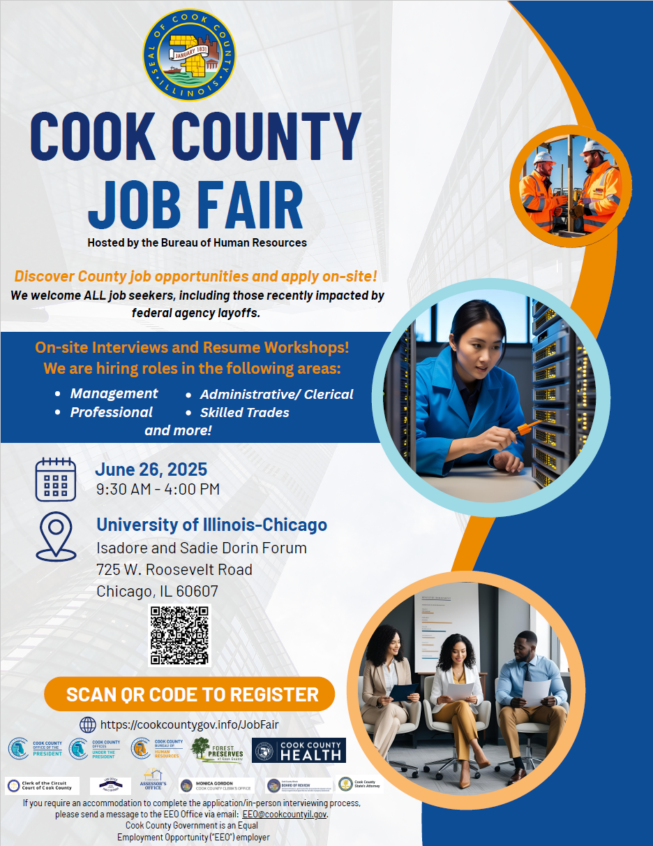 Cook County Job Fair, Upcoming Workshops, Townships Open for Appeals
