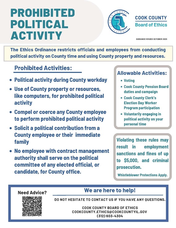 Board of Ethics: Election Season Reminders