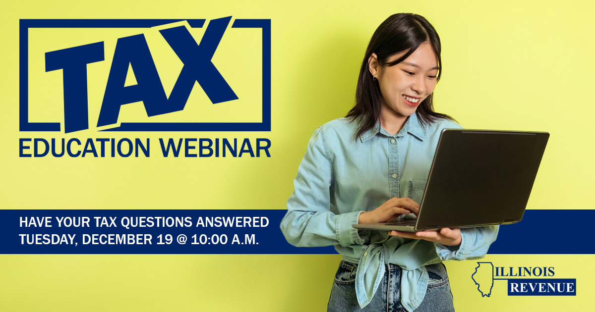 Join us for our Tax Education Webinar - December 19, 2023