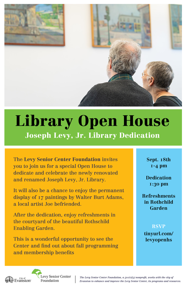 Levy News: Library Open House on September 18