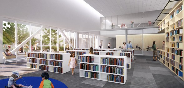 Una deslumbrante biblioteca nueva para Evanston