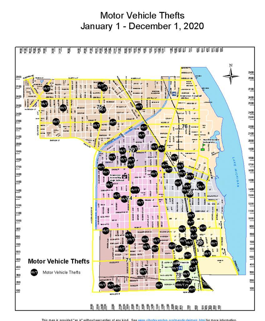 Intel on Motor Vehicle Thefts