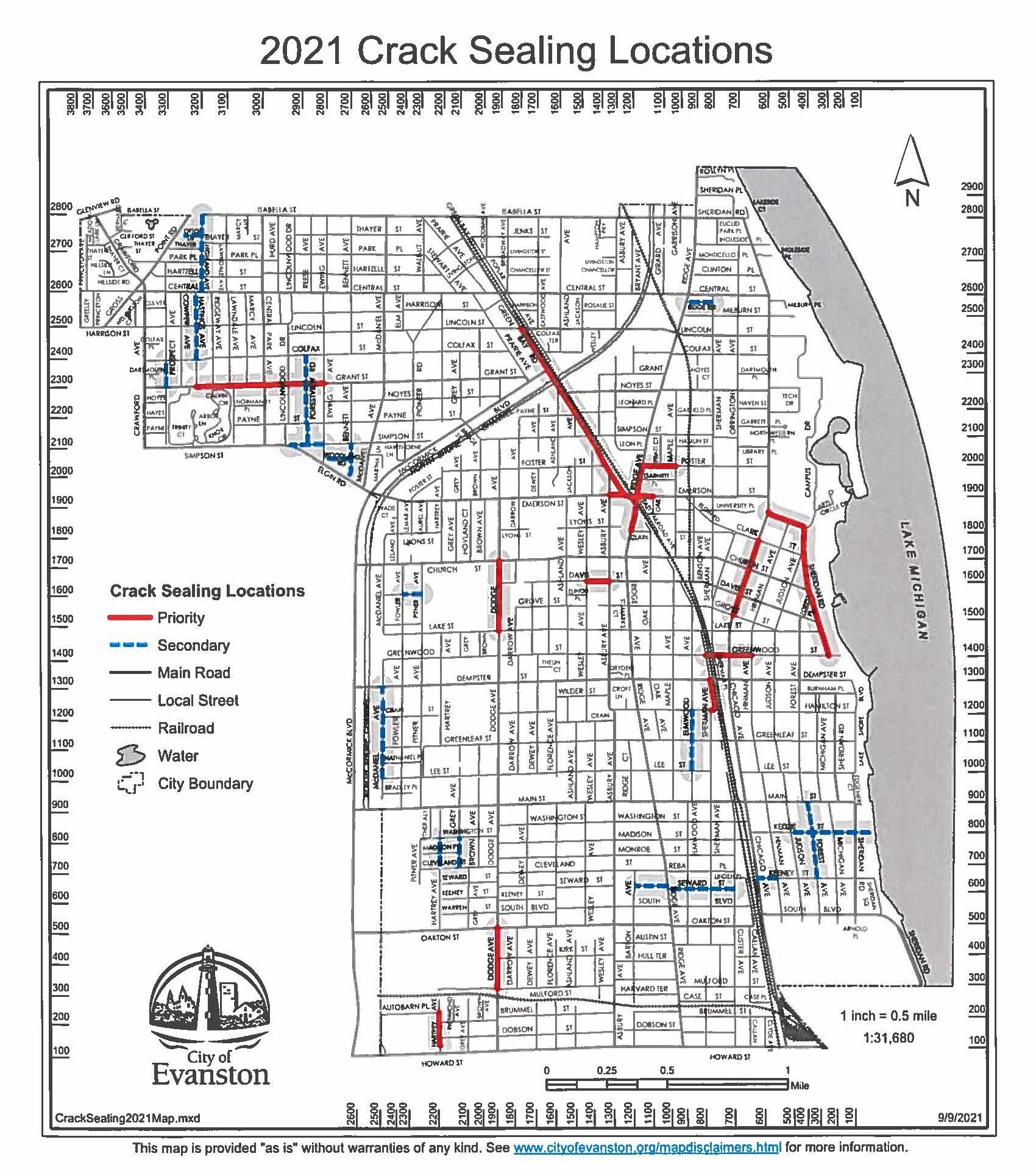 City to Complete Asphalt Pavement Crack Sealing Over the Next Four Weeks
