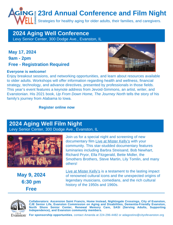 EPR e-News: Aging Well Film Night, Summer Camps, Basketball, and more!