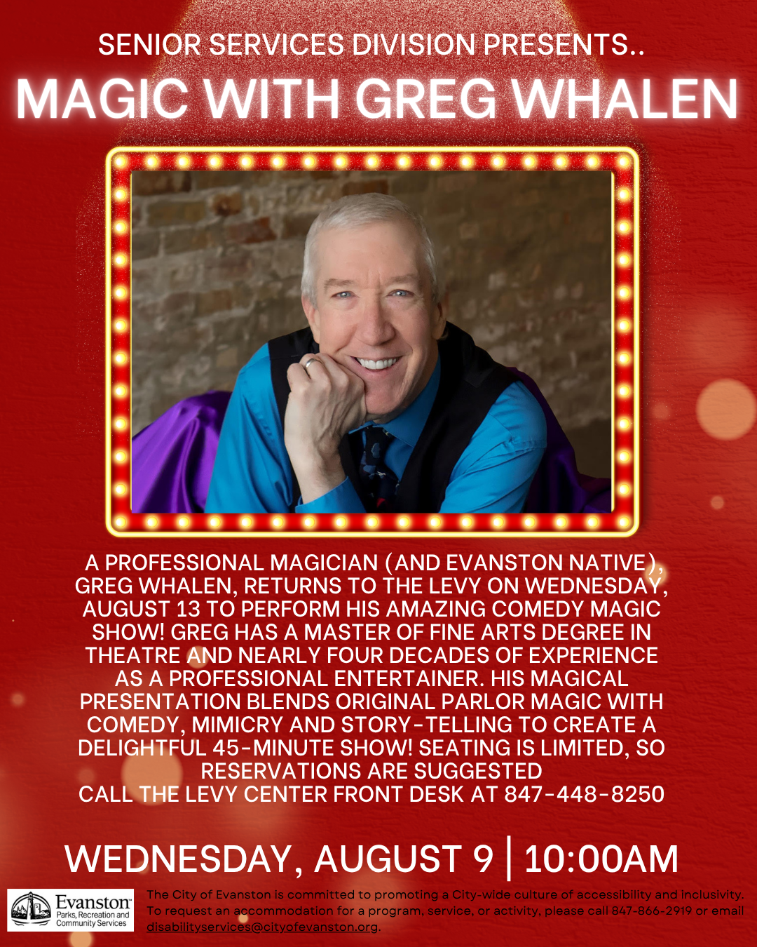 Levy e-News: Dementia Friendly Tip Sheet, Magic Show, and more!