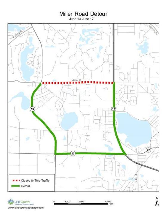 Miller Road to Close Daily for Culvert Replacements