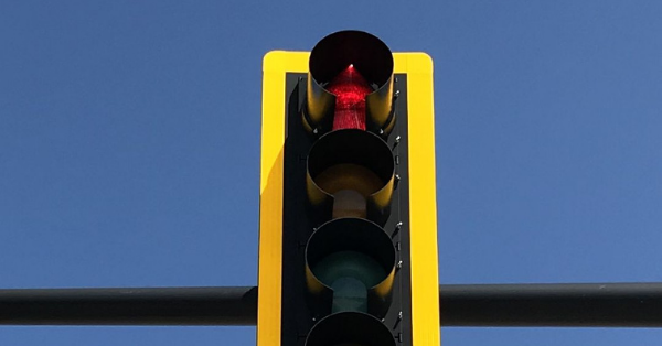 New Snow-Proof Visors on Lake County Owned Red Lights