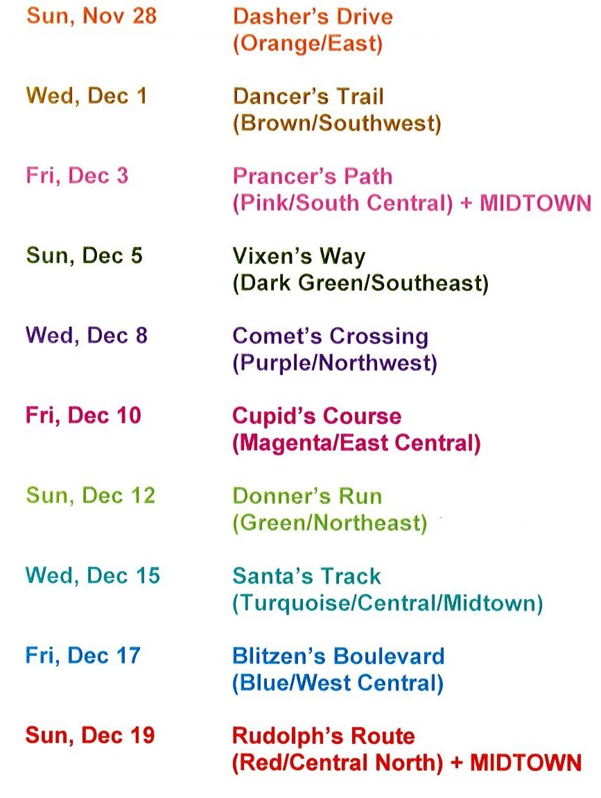 Updated: Popular Santa Tours of Carmel neighborhoods are back in 2021