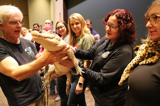 Hedgehog Hannah Visits Dept. of Correction Central Office