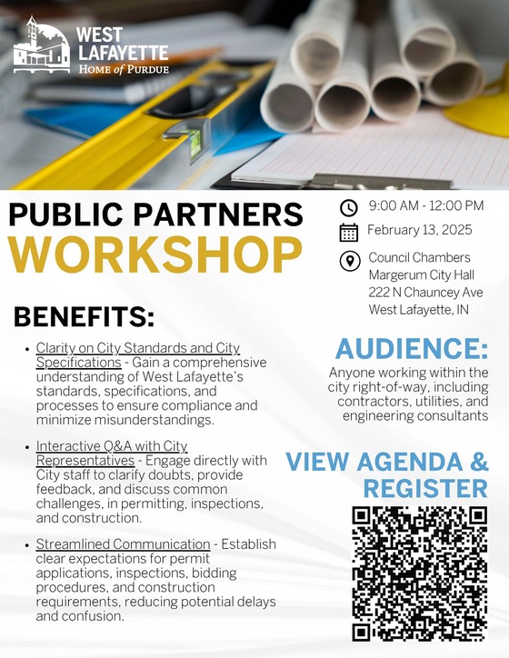 City of West Lafayette Public Partners Workshop