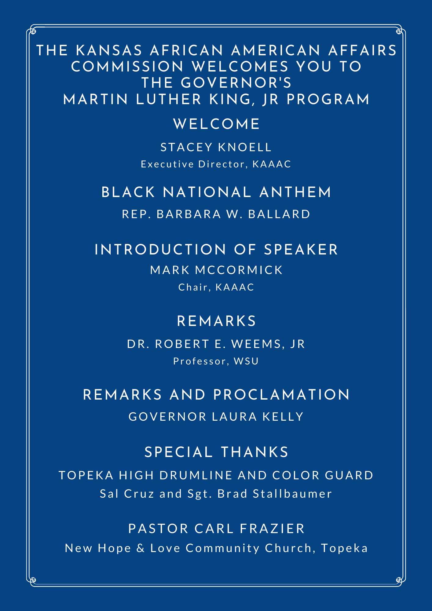 MLK Program still on (inside)