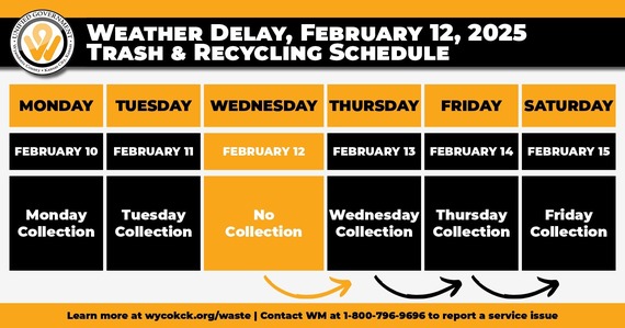 Media Alert: WyCo / KCK Trash & Recycling Collection Delayed