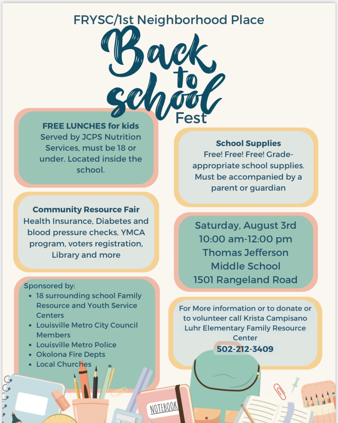 Special Bulletin: Back to School Events