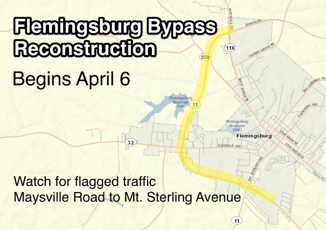 Improvements to Flemingsburg Bypass (KY 11) start next week; watch for ...