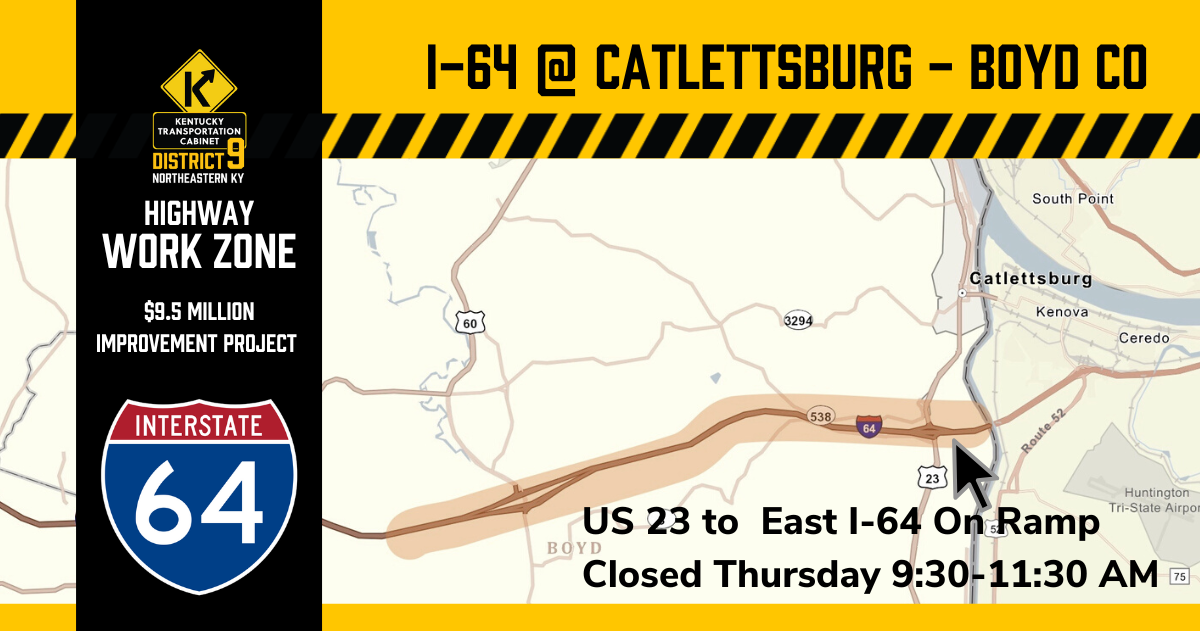 Traffic Advisory: US 23 to East I-64 On Ramp Closed Thursday at ...