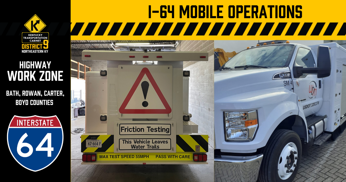 Continuous Friction Testing Next Week on State Highways in NE Kentucky