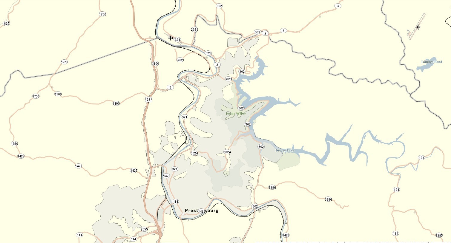 Rising Dewey Lake Affecting State Highways in Floyd County