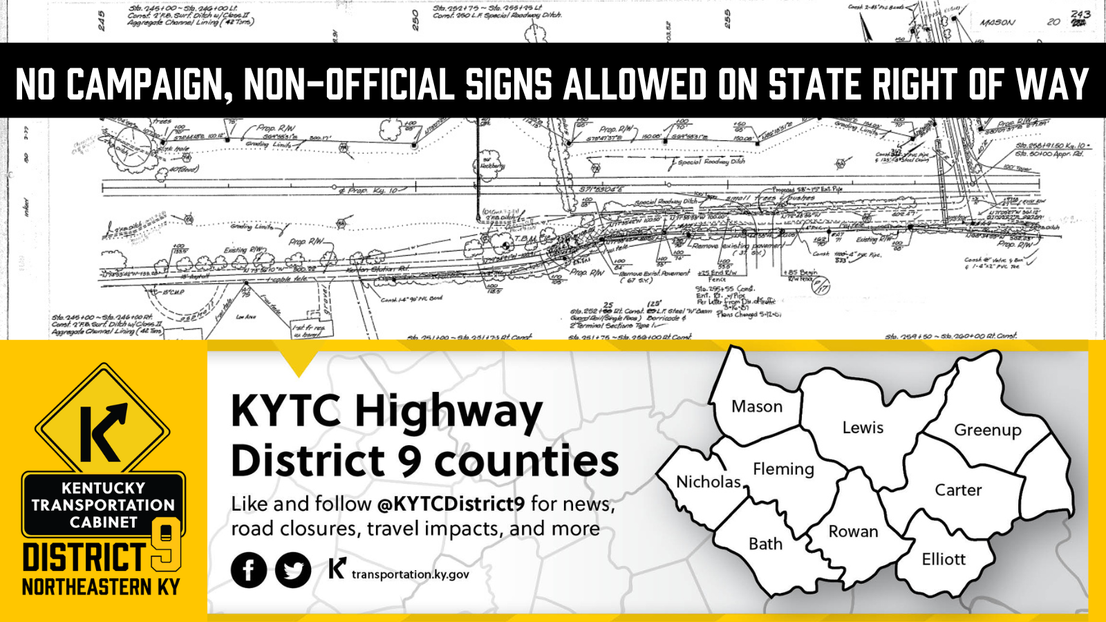 Reminder: Campaign, Non-Official Signs Not Allowed on State Highway ...