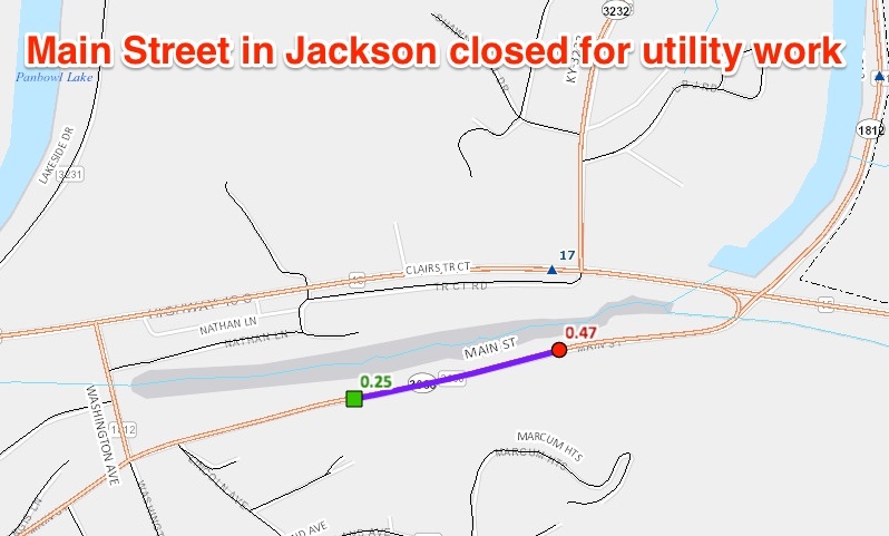 Main Street in Jackson to be closed for utility renovation project