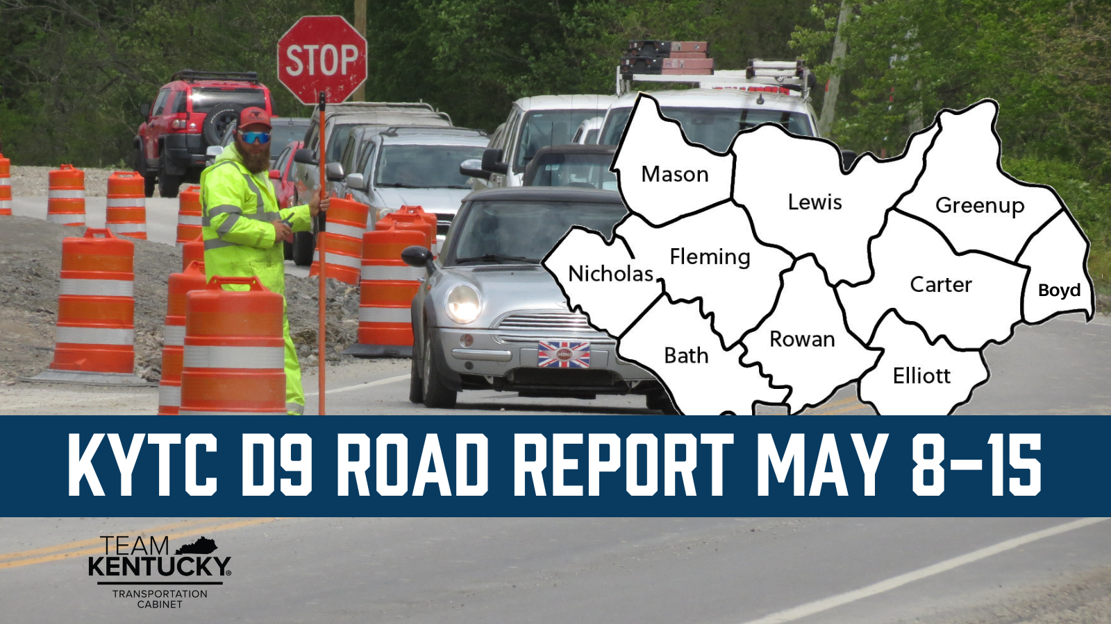 District 9 Road Report: State Highway Work Zones for May 8-15