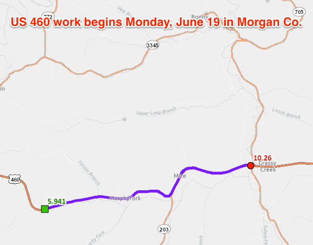 Work begins Monday on $2.6 million safety project on US 460 in Morgan ...