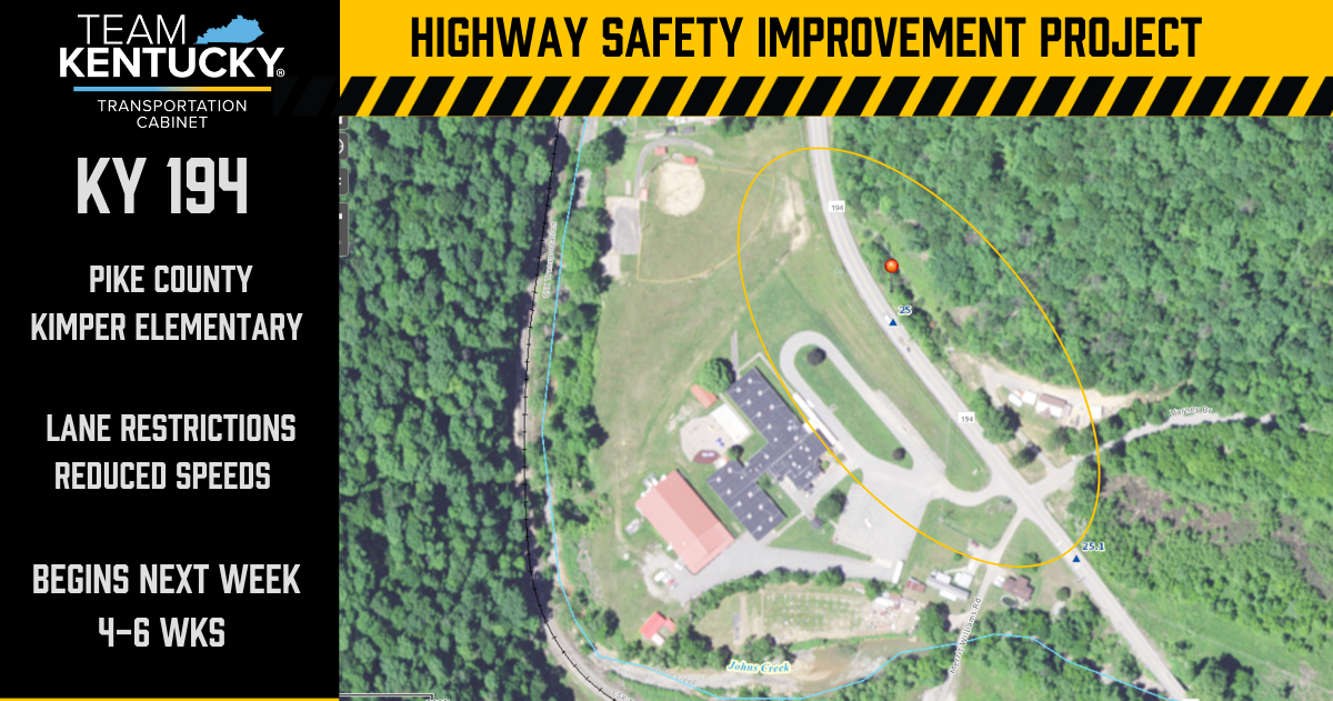 Highway Safety Improvement project along KY 194 near Kimper Elementary ...