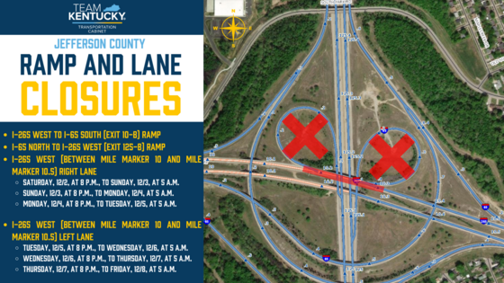 I-265 and I-65 Overnight Ramp and Lane Closures Beginning Saturday, Dec ...