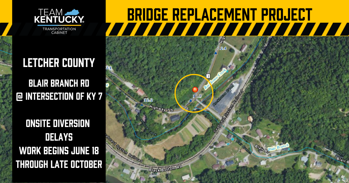 Bridge Replacement Project on Blair Branch Rd Reduces Traffic on KY 7 ...