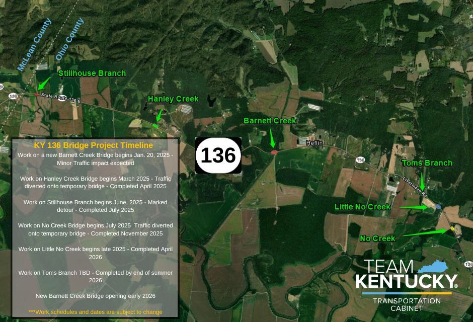 Bridge Replacement Project in Ohio County to Begin Next Week