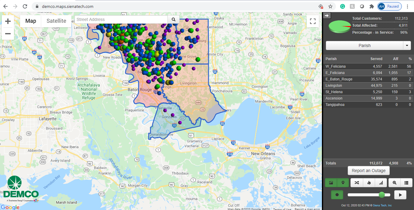 DEMCO Restoration Update 10-12-2020