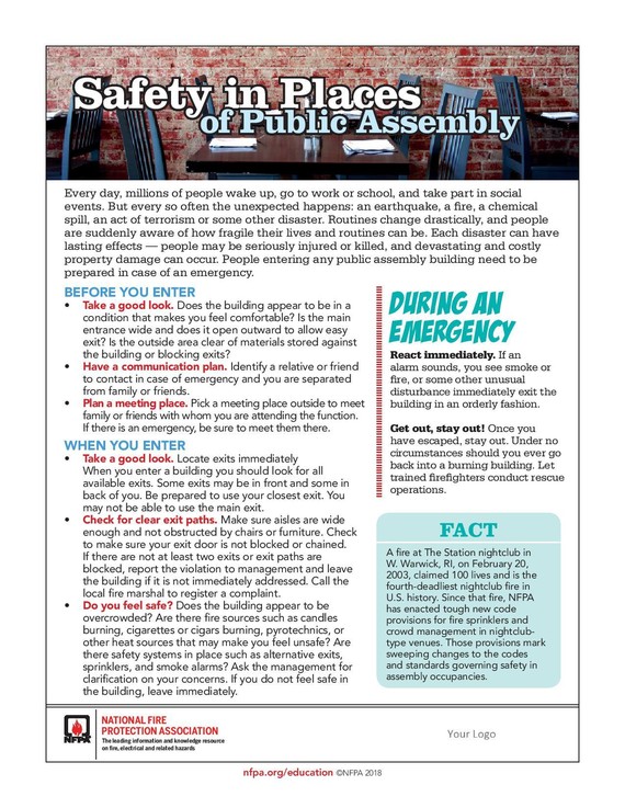 Community Update: Safety in Public Places Tips