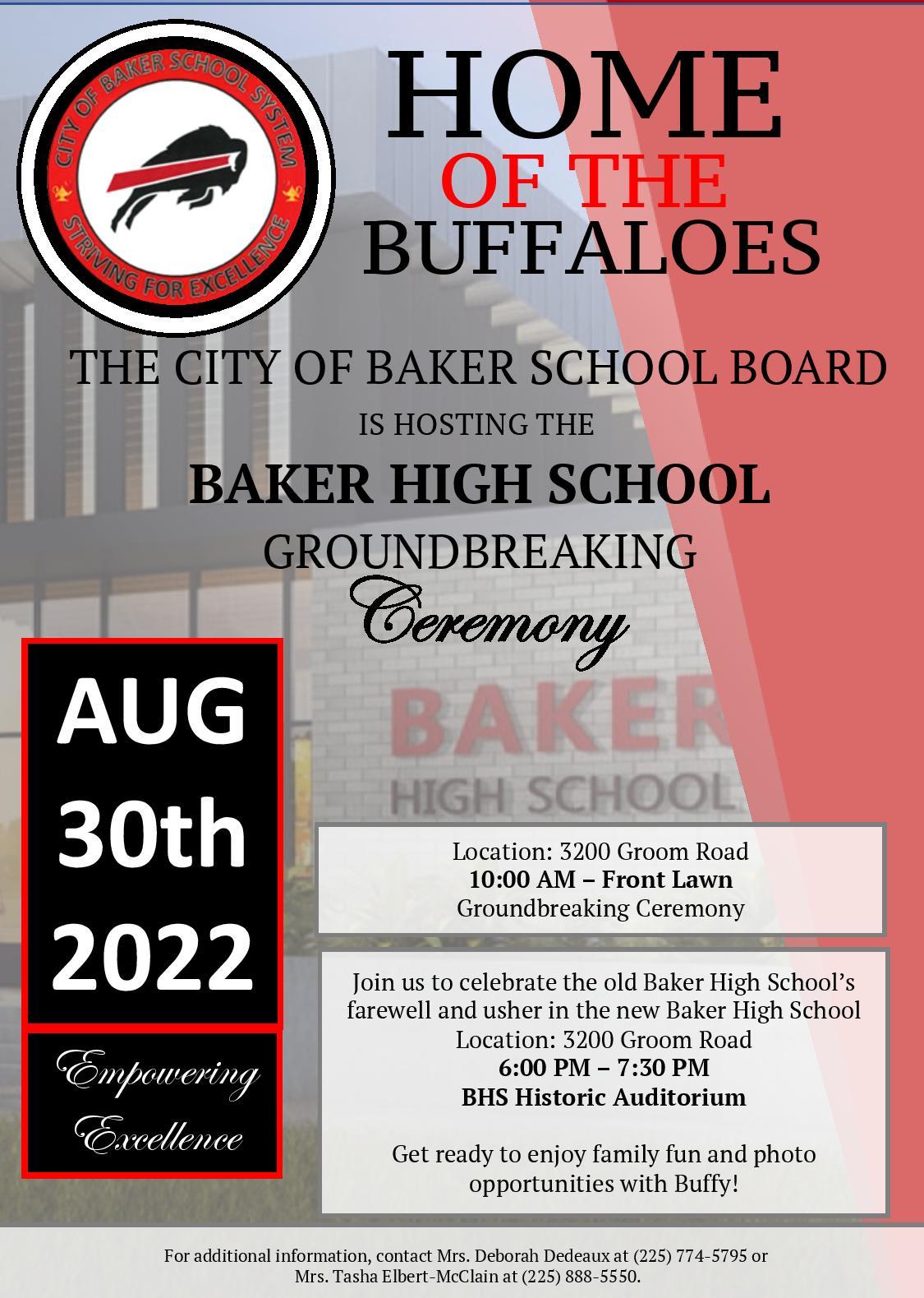 The City of Baker School Board is hosting the Baker High School ...