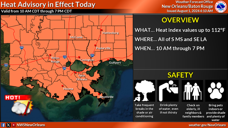 Weather Alert: Heat Advisory