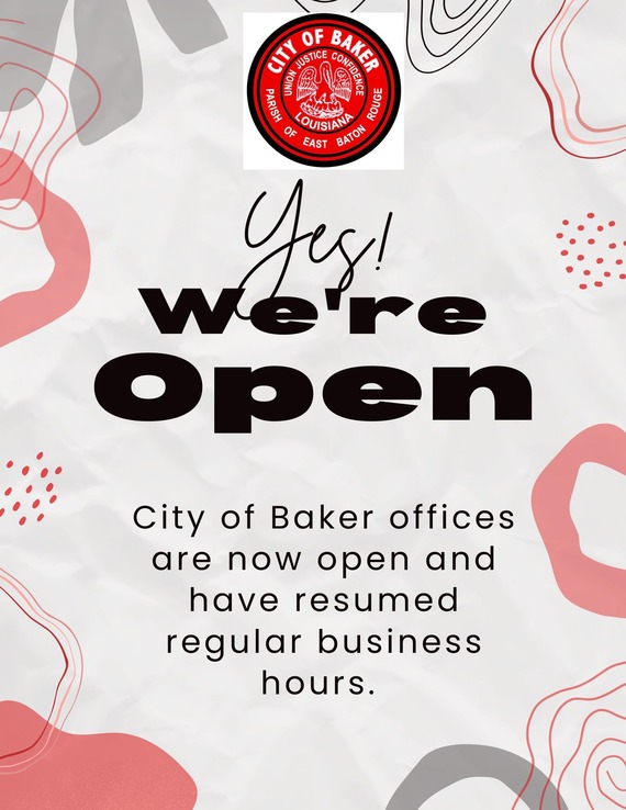 City of Baker Offices are now open