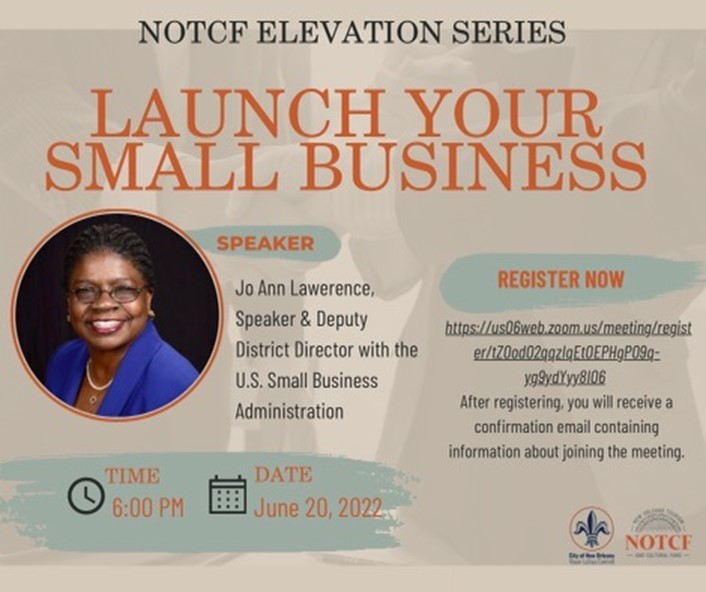 NOTCF Elevation Series: Launch Your Small Business