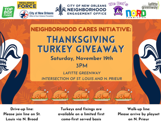 Mayor's Neighborhood Engagement Office to Host Second Annual Turkey ...