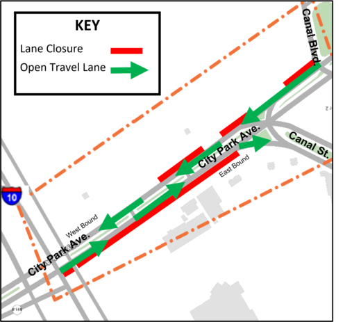 TRAFFIC ADVISORY: Lane Closure in the 100 Block of City Park Avenue ...